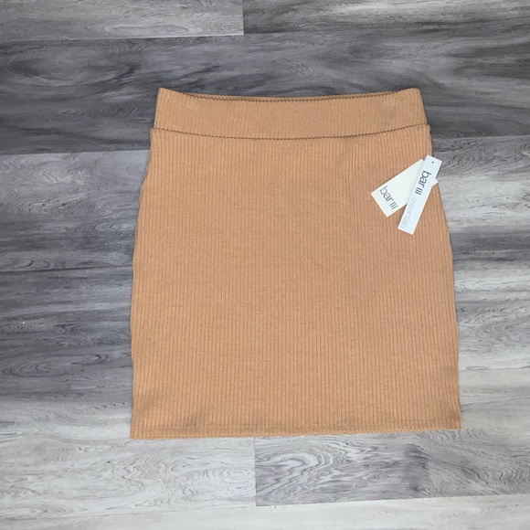 Bar III | Skirts | Bar Iii Essentials Ribbed Body Con Mini Skirt | Poshmark